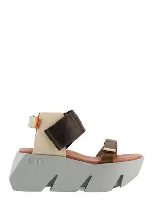 United Nude Bull Run Flatform Sandals - Grey