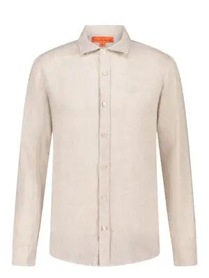 MAISON TANGERINE Linen Shirt - Brown