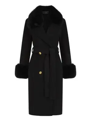HORTONS ENGLAND Buckingham Cashmere-blend Coat - Black