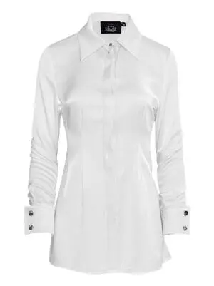 VAZAF Shirt With Detachable Necklace - White
