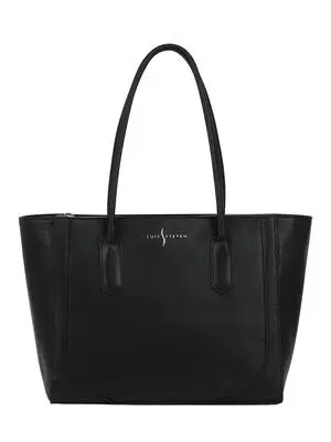 LUIS STEVEN Medium Tote Pro Pebble Leather - Black