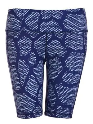 PERKY PEACH Printed Cycling Shorts - Blue