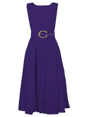 ALINA CERNATESCU Vienna Midi Cocktail Dress - Purple