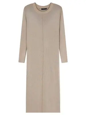 RAVE ON TREND Knitted Maxi Dress - Blue