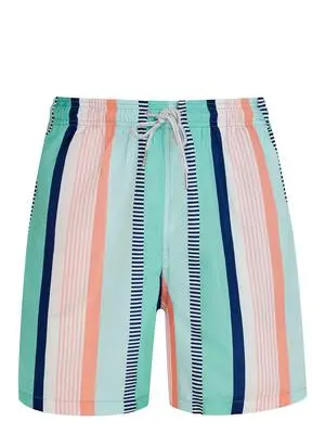 ROBERT & SON BEACHWEAR LTD Striped Swim Shorts - Green