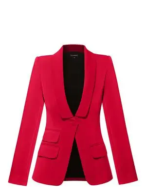 TIA DORRAINE Single-breasted Blazer - Red