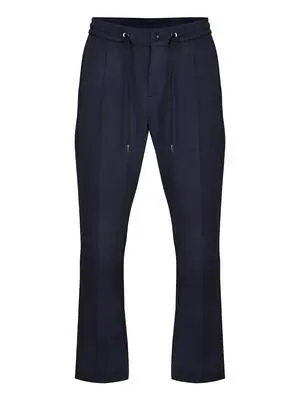 DAVID WEJ Enzo Cotton Loose Fit Trouser - Blue