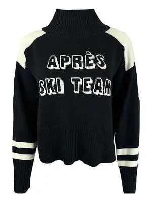 TEAM EVENT Après Ski Team Funnel Neck Sweater - Black