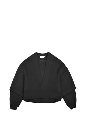 IOANA CIOLACU V-neck Sweatshirt - Black