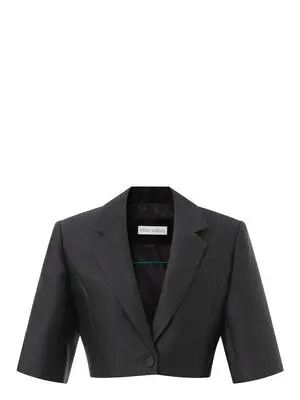 EMMA WALLACE Cropped Jacket - Black
