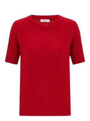 PERALUNA Cashmere Blend Knitwear Blouse