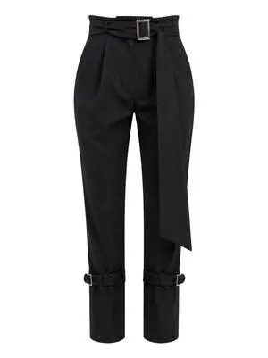 LUMINA ELIGMA Belted Pleated Pants - Black