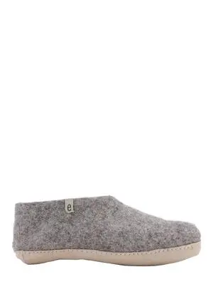 EGOS COPENHAGEN Classic Felted Wool Slippers - Grey