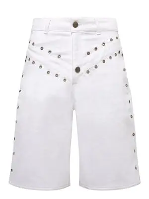 CÓTIER DENIM Luna Denim Shorts - White