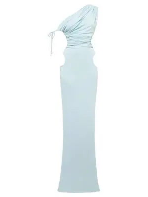 LUNA B One-shoulder Cut-out Maxi Dress - Blue