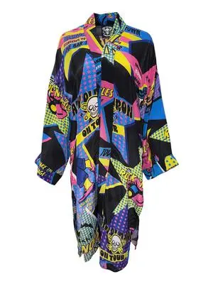 ANY OLD IRON Printed Duster - Black