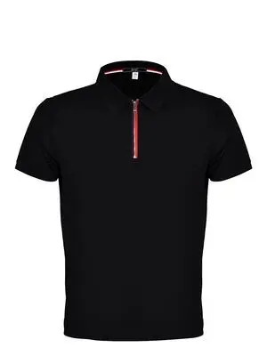 DAVID WEJ Marco Zip Polo - Black