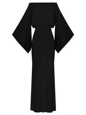 SANCTUMUM Raya Kimono Dress - Black