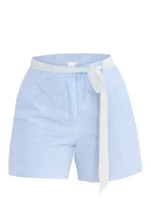 REISTOR Striped Regular Fit Shorts With Belt