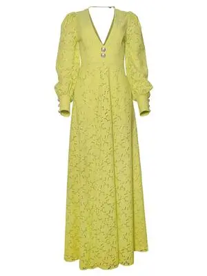 ADIBA Eyelet Maxi Dress - Green