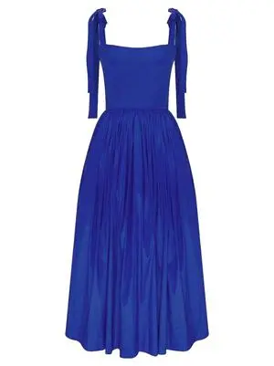 NAZLI CEREN Sibby Midi Dress - Blue
