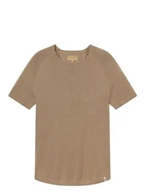 WESTON JON BOUCHER Ss Lightweight Slim Fit Sweater Taupe - Brown