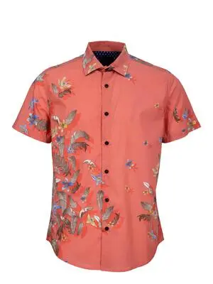LORDS OF HARLECH George Summertime Shirt Melon - Pink