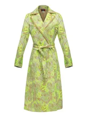 ANDREEVA Jacqueline Coat With Detachable Feather Cuffs