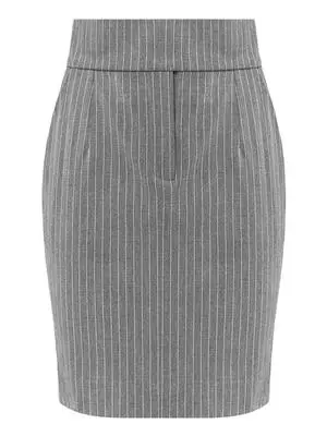 MANDRAGORA Fitted Striped Skirt