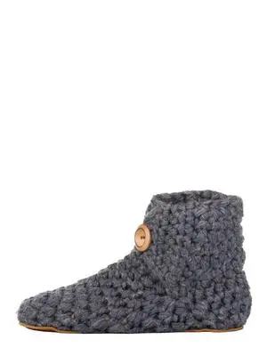 KINGDOM OF WOW Extra Chunky Boot Slippers - Grey