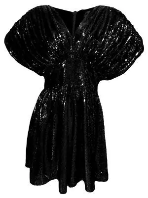 JULIA CLANCEY Mini Zowie Sequin Dress - Black