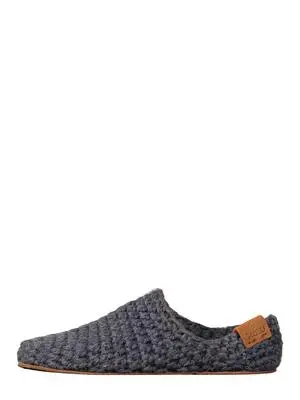 KINGDOM OF WOW Handmade Wool Slippers - Grey