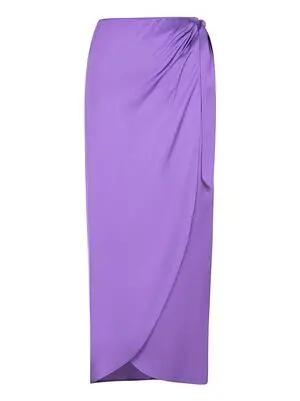 ROSES ARE RED Wrap Skirt - Purple