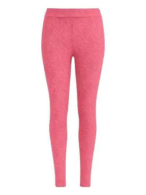 CONQUISTA Lace Leggings In Fuschia - Pink