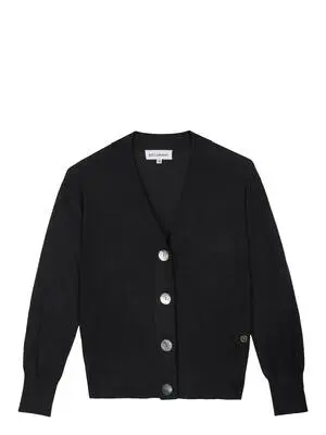 BEL CASHMERE Silk And Cashmere Cardigan - Black