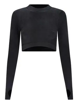 ARDEA Long Sleeve Stealth Crop Top