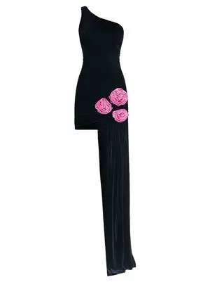 NUR KARAATA Connaught Mini Dress - Black