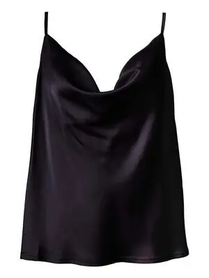 NOBLESSE OBLIGE Cowl Neck Camisole - Black