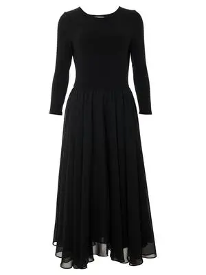 LOUCHE Huxley Ballerina Style Maxi Dress - Black