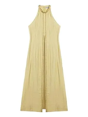 NOCTURNE Studded Halter Neck Tunic - Yellow