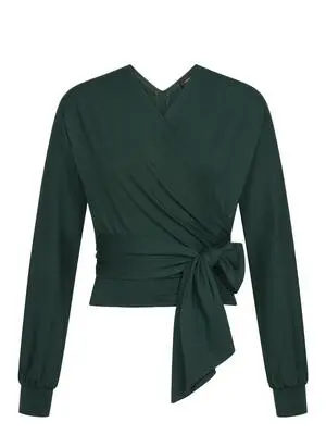 MARIANNA DÉRI Wrap Shirt - Green