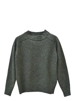 OUBAS Donegal Merino Wool Sweater - Green