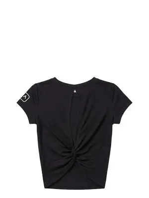 ALTRA VOLTA Open Back Twist Tee - Black