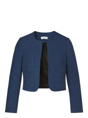 THE MOLC Blair Houndstooth Jacket - Black/blue