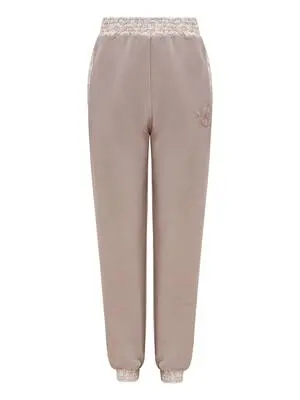 MANDRAGORA Lantre Cotton Sweatpants With Jacquard Detailing - Brown