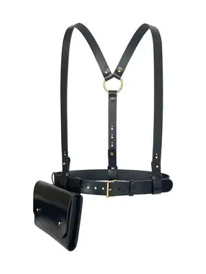 HAUTE CUIR Haute Cuir Leather Envelope Harness Bag