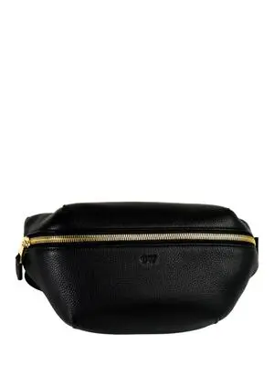 DAVID WEJ Leather Belt Bag - Black