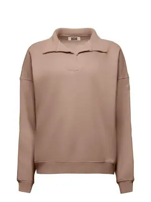 OCIO LEISUREWEAR Polo Crew Neck Top - Brown
