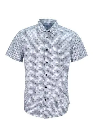 LORDS OF HARLECH Men's Scott Floating Triangles Shirt - White