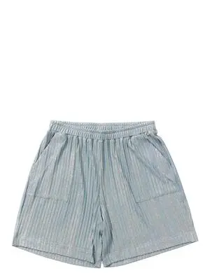 LINDSAY NICHOLAS NEW YORK Laura Disco Metallic Shorts - Blue